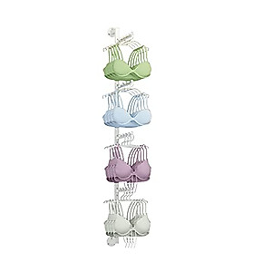Boutique Underwear Metal Display Stand，Wall Mounted Combination Bra Holder Panty Socks Storage Rack，Modern Creative Retail Store Clothing Hangers，for Farmers Markets, Shopping Malls