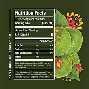 MONK FRUIT SWEETENER LIQUID - 100% MONK FRUIT EXTRACT - No Erythritol, Zero Calories & Sugars, No added water, Keto-friendly, Designed for Tea Lovers