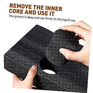 SOLUSTRE 2pcs Milk Tea Cup Holder Pearl Cotton Travel Refrigerator Food Rack