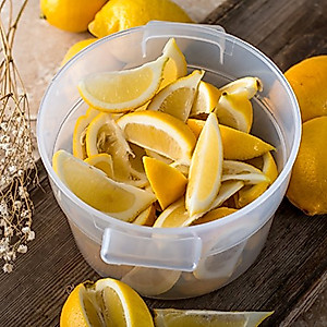 Carlisle FoodService Products 020530 BPA-Free Bains Marie Round Storage Container, 2 Quart, Clear