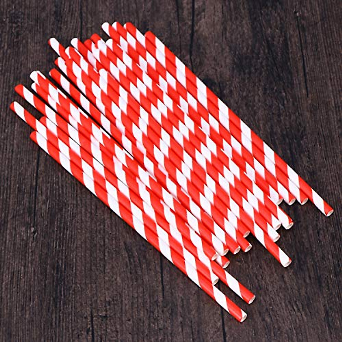 25 Pcs Paper Straws Bulk Cocktail Drink Stirrers Beverage Straws Eyedropper Party Stuff Party Supplies Birthday Party Straw Colorful Straws Drinking Straw Striped Paper Degradable