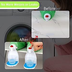 2 Pack Laundry Detergent Cup Holder Fabric Softener Drip Cup Holders Drip Catcher Tray with Fixing Screw Detergent Drip Catcher and Drip Tray Removable Silicone Pad LVYOUIF