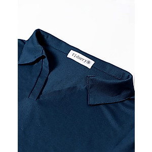 Workout Clothing for Women Exercise Clothes Sports Shirts Yoga Tops Moisture Wicking Tee Loose Fitting Apparel Dark Blue