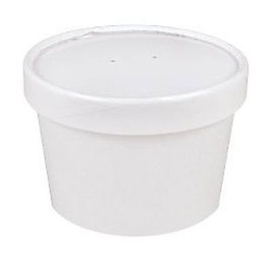 Sweet Bliss Cup Frozen Dessert Containers, 8 oz., 25CT, White