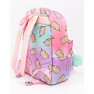 Pusheen Backpack Cat Pom Pom Keyring Pink Rucksack 16”