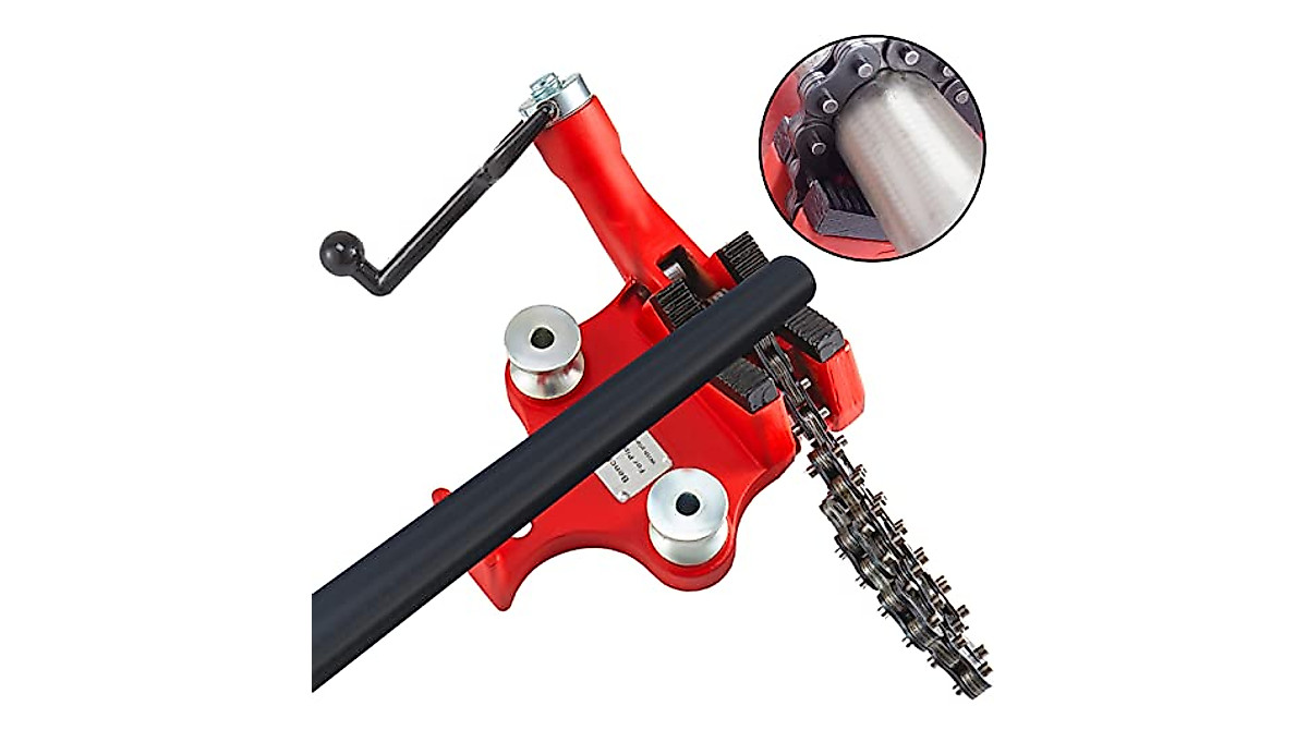 Heavy Duty Pipe Chain Vise for Large Pipes | Mophorn Screw Bench Vise