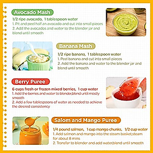 Baby Food Maker, Baby Food Processor Blender Grinder Steamer Cooks Blends Healthy Homemade Baby Food in Minutes Touch Screen Control… (BFM-003)