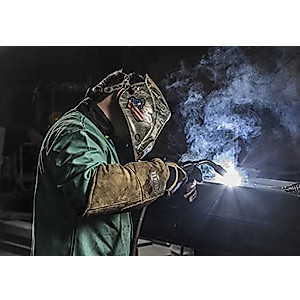 IRONCAT 9070LHO Goat and Cow Stick Welding Glove -Medium, Pre-Curved Fingers, Kevlar Thread, Climax Aerogel Insulation , Tan