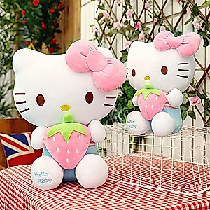 Hello Kitty Plush Toys, Cute Soft Doll Toys, Birthday Gifts for Girls (30CM, Pink A)
