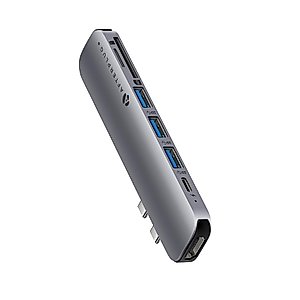 USB C Hub for MacBook, Afterplug 7 in 2 Multiport Type C Adapter with 100W PD, 4K HDMI, 3 USB-A Ports, SD & Micro SD Card Reader for Thunderbolt 3 4 USB4 MacBook Pro & Air (Space Gray)
