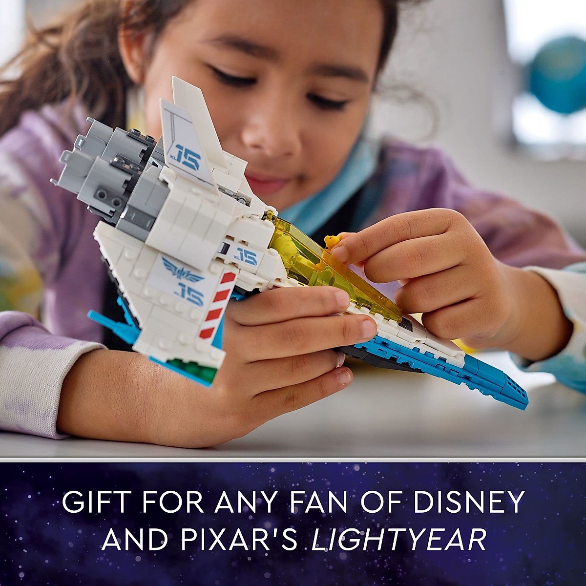 LEGO Disney Pixar's Lightyear XL-15 Spaceship 76832 Buildable Model - Outer Space Toy with Buzz Minifigure, Sox The Cat Figure, Movie Inspired Set for Kid's Action and Imaginative Play Ages 8+