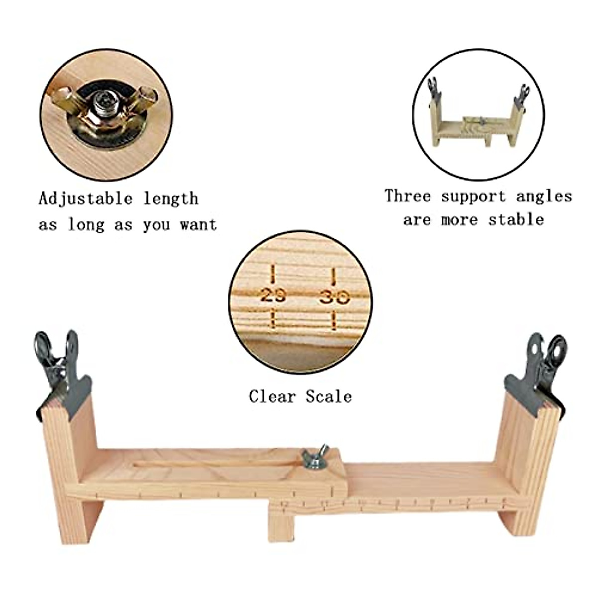 BMIROAMDFE Bracelet Jig Maker Kit Adjustable Wristband Braiding Wooden for Jewelry Making