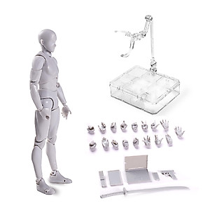 Action Figures Body Kun DX & Body-Chan DX PVC Figure Model Drawing for SHF S H Figuarts (Female+Male) with Box