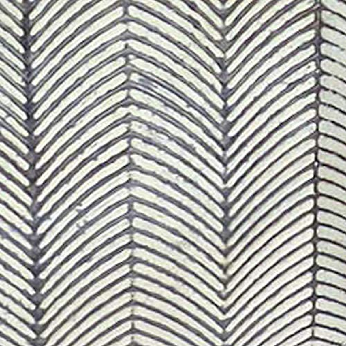 Foreside Home & Garden Rustic Set of 3 Whitewashed Pattern Galvanized Metal Decorative Storage Bins with Faux Leather Handles