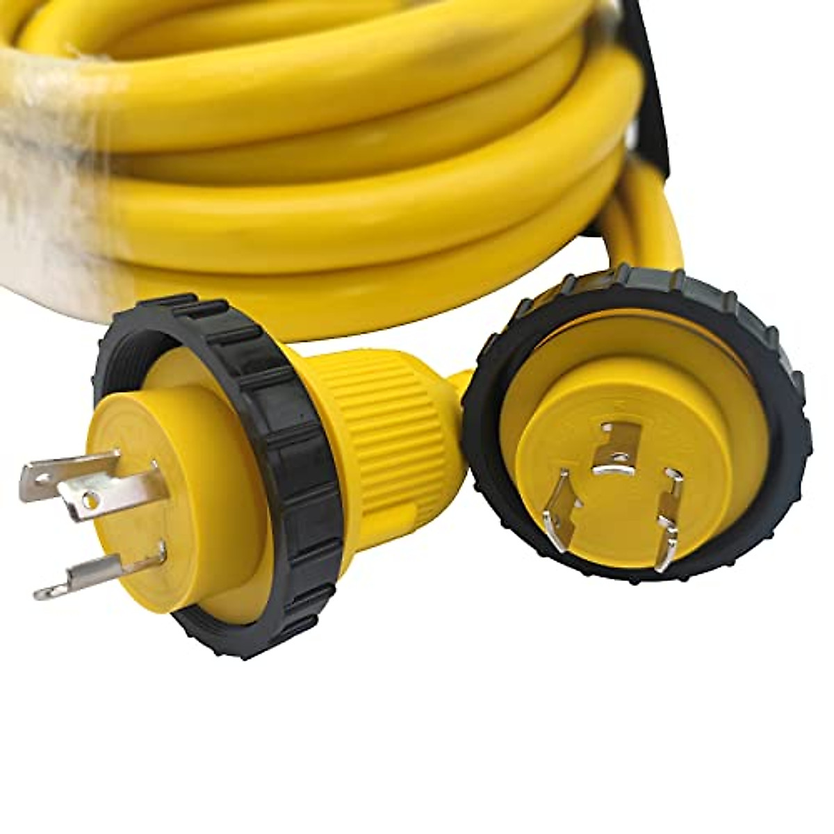 Parkworld 692033A Combiner Marine Shore Power Y Adapter (2) L5-30P Plug 30A Plug to SS2-50R Female 50A Connector 15FT