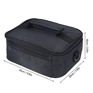 YOUTHINK Heating Lunch Bag, Food Warmer Portable Food Warmer Lunch Box Insulation Heating Electronic Food Pack for Trip Outdoor Traveling(Black)