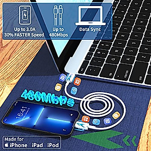 iPhone 14 13 12 11 Car Fast Charger Kit, [Apple MFi Certified] iPhone 20W USBC Wall Charger + 60W Dual USBC Fast Car Charger with 2Pack 6Ft Lightning Cables Quick Charging for iPhone/iPad/Airpods pro