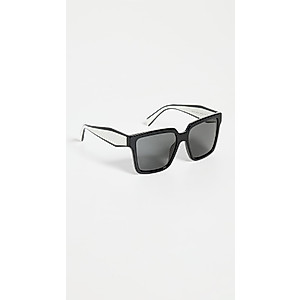 Prada Women's 0PR 24ZS Sunglasses, Black/Dark Grey, One Size