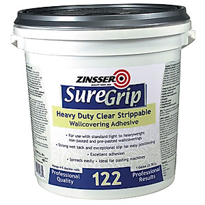 Zinsser 02881 1 Gallon Heavy Duty Clear Strippable Wallcovering Adhesive