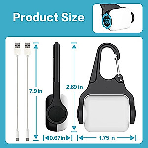 Dog Lights for Night Walking – 50LM Dog Collar Light, 3 Modes Rechargeable Dog Light, IP65 Waterproof Dog Walking Light, Dog Flashlight for Running, Camping, Climbing, Bike, 2 Pack