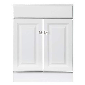 Design House Wyndham Unassembled Bathroom Vanity Cabinet Without Top, 24 in, White