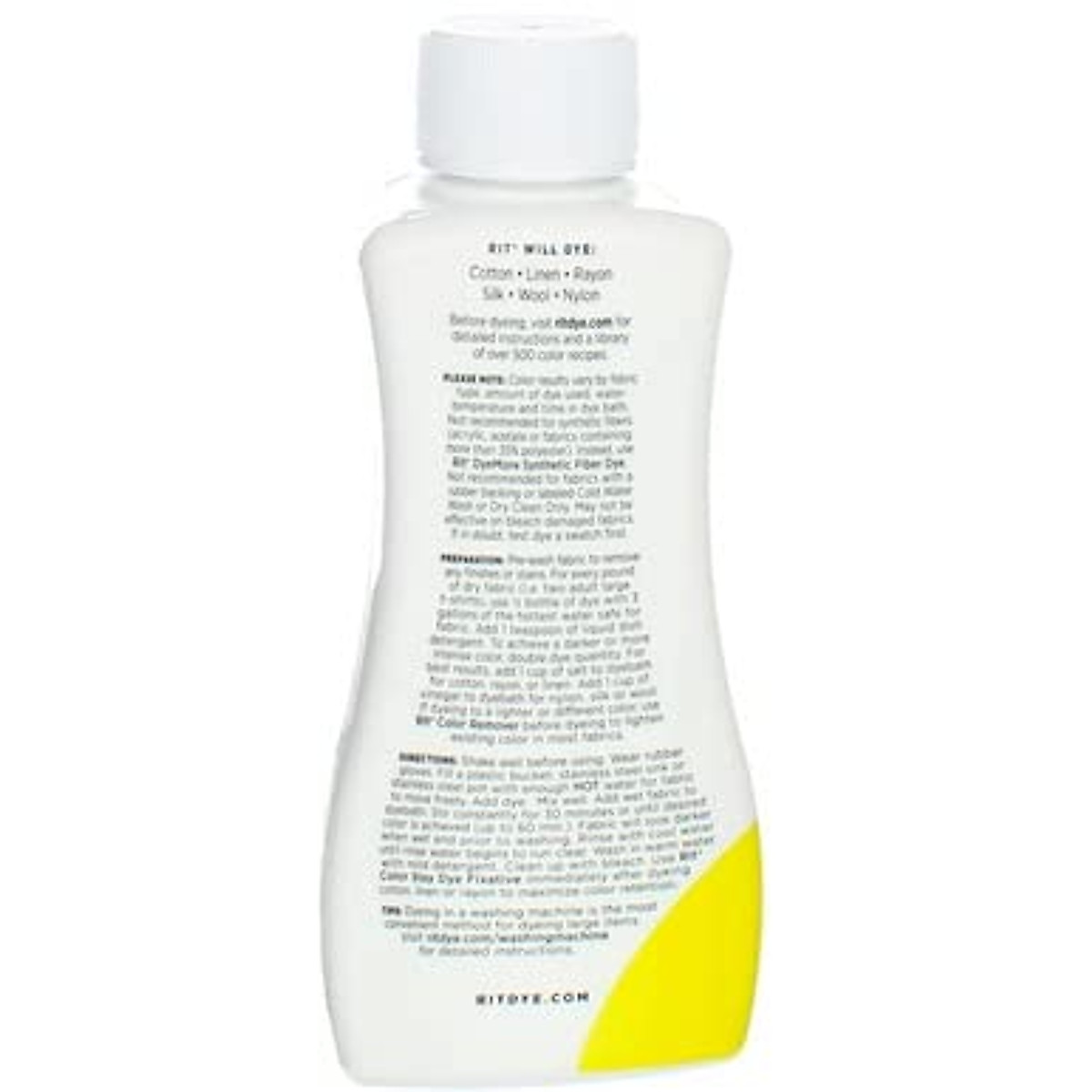 Rit Dye liquid Dye 8 Ounce - Pack of 3, Lemon Yellow