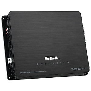 Sound Storm Laboratories EV3000D Evolution Series Car Audio Amplifier – 5000 High Output, Class D, Monoblock, 1 Ohm, Low Level Inputs, Low Pass Crossover, Hook Up to Stereo and Subwoofer