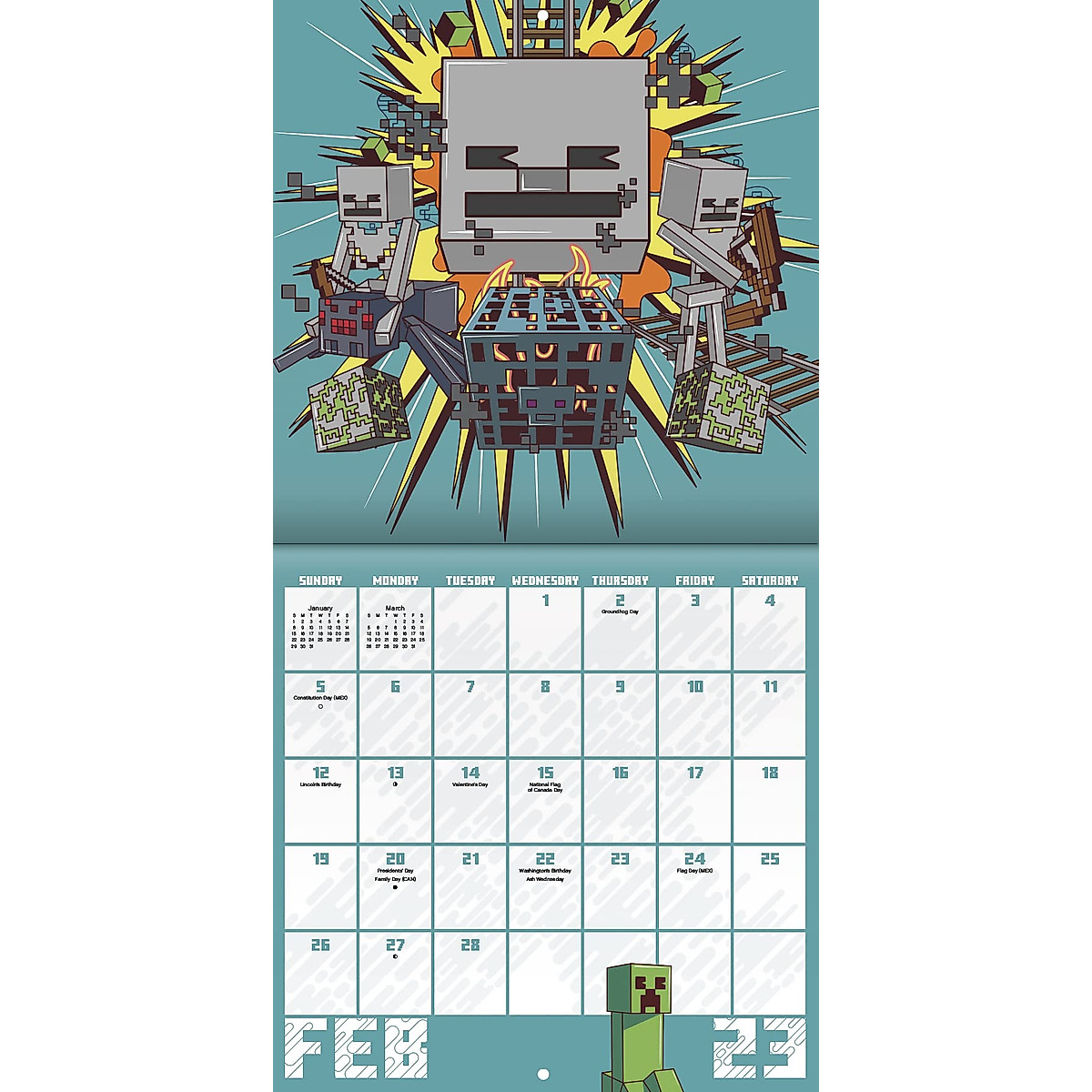 2023 Minecraft Wall Calendar
