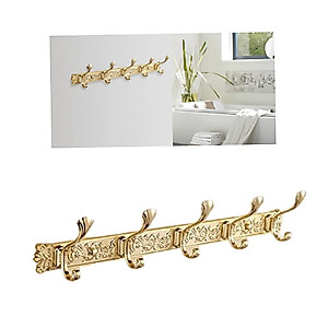 Wall Mounted Coat Rack Vintage Coat Hooks Heavy Duty Clothes Hanger for Hats Towels Hook Up