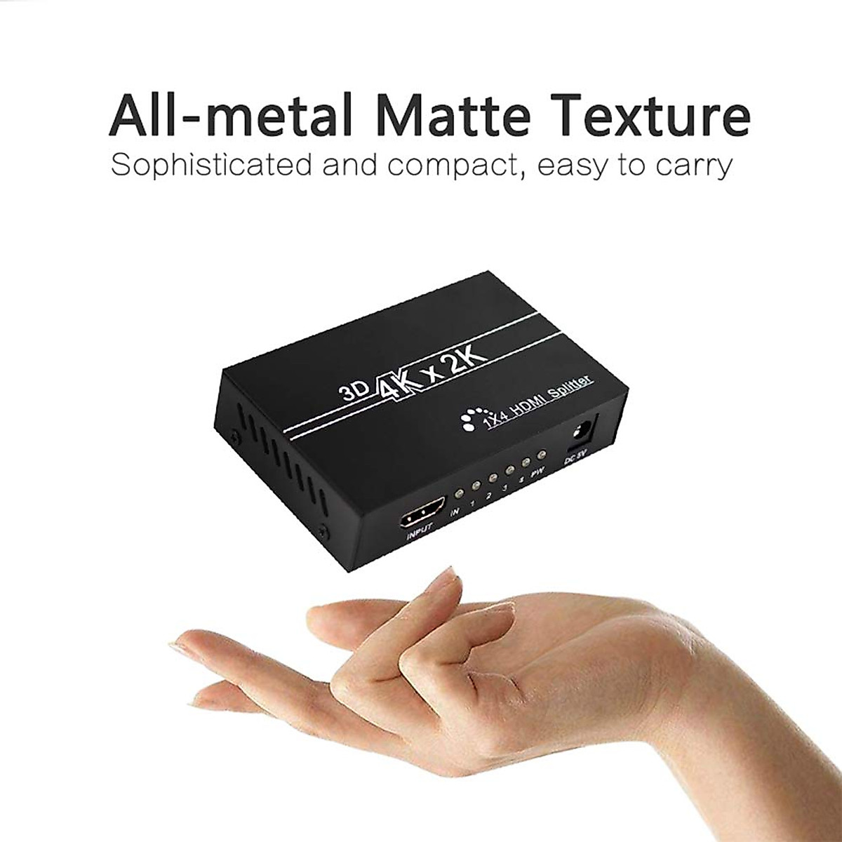 VSVABEFV 4K HD HDMI Switch, 4 Ports 4K x 2K HDMI 2.0 Switcher Hub Port Switches with IR Wireless Remote, for Mackbook HDTV Laptop Xbox 360 PS4 PS5