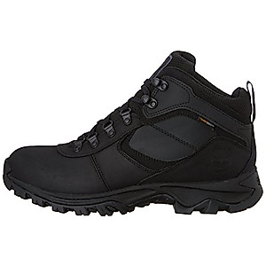 Timberland Men's Anti-Fatigue Hiking Waterproof Leather Mt. Maddsen Sneaker, Black, 11