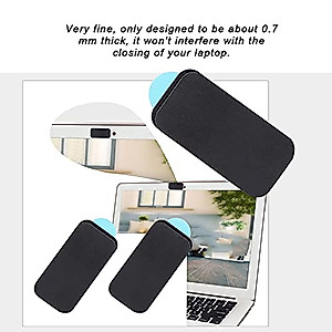 Ufolet Webcam Cover, Anti-peep Practical Security Computer Camera Cover for Laptops for Desktops for Tablets for Smartphones(Black)