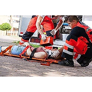 ASA Techmed Spine Board Stretcher, Patent Transfer EMT Backboard Immobilization, Base Board Green