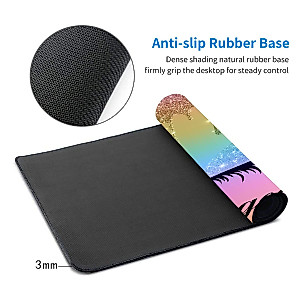 LshyMn Game Large Mouse Pad 31.5x11.8x0.12 Inches Rubber Anti-Slip Mouse Pad Long Table Pad Keyboard Pad Desktop Accessories Mouse Pad for Studio Desk Computer Desk BDXPMN122