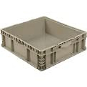 Monoflo Global Industrial Straight Wall Container Solid Gray, 24 x 22 x 7