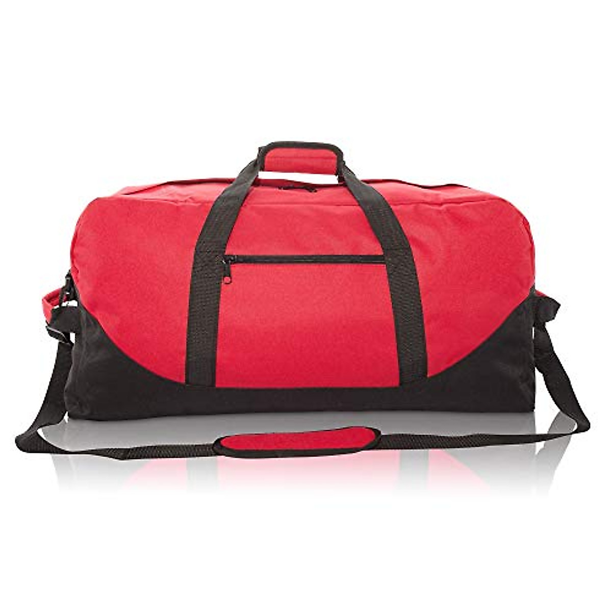 DALIX 25" Big Adventure Large Gym Sports Duffle Bag in Red