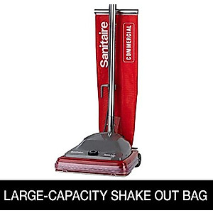 Sanitaire TRADITION Upright Commercial Bagged Vacuum, SC684G Red
