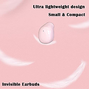 Xmenha Smallest Invisible Earbuds Hidden Discreet for Work Bluetooth Invisible Hidden Headphones Mini Micro Sleep Tiny Low Profile Earbuds for Small Ears