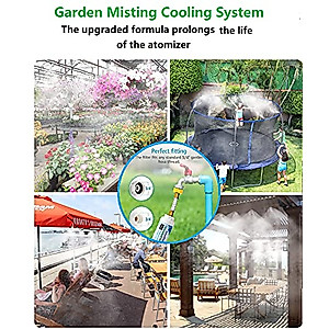 H&G lifestyles Misting System Calcium Inhibitor Filter for Patio Misters Inline Water Filter Effectively Reduce Hard Water Spots, Soften Water, Upgraded Formula