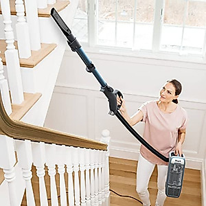 SHARK AZ1501 Apex Powered Lift Away Upright Vacuum with DuoClean & Self-Cleaning Brushroll, Crevice Tool, and Pet Multi-Tool for a Deep Clean on Above Floors, Blue (Renewed)