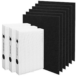 HPA300 HEPA Replacement Filter Combo Pack 3 HEPA R Filter + 6 Activated Carbon Filter