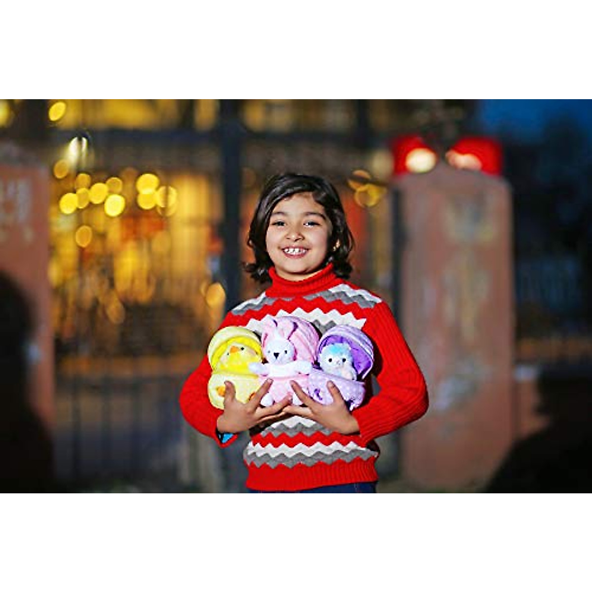 Plushland Plush Stuffed Animal 6 Inches Zip Up Egg Hideaway Cute Yellow Pastel and Polka Dot Easter Colors Spring Inspired Gift for Girls and Boys Birthday Mother's Day (Easter Chick)