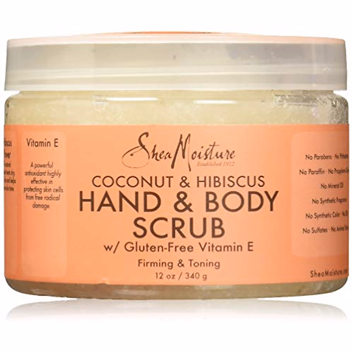 Shea Moisture Sheamoisture Coconut & Hibiscus Hand & Body Scrub, 12 Oz