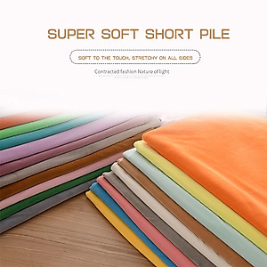 Velvet Fabric Squares 50x50cm, 38 Color Plush Plain Velour Fabric Craft Dress Fabric Curtain Material for Upholstery, DIY Crafts, Blinds, Dressmaking, Chair Seat Cover, Fashion Accessories (Color : G