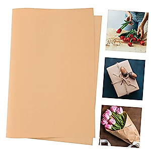 ULTECHNOVO 45 Sheets kraft paper kraft tissue paper wedding floral wrap brown paper wrapping paper kraft gift paper brown packing paper flower packing wrappers handcrafted gift flowers