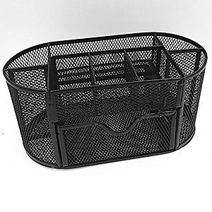 Desk Organizer,Office Supplies Desk Organization Accessories Pen Holder Organizers Set Multi-Functional Mesh Storage Caddy with 8 Compartments + 1 Drawer for Office School Home Supply