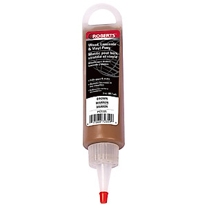 ROBERTS Repair Putty for Wood, Laminate, Vinyl - Brown Color (3 oz.)