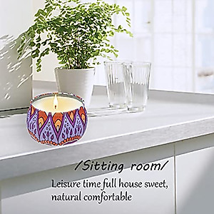 4 Pack Scented Candles Gifts for Women, Freesia Vanilla Lemon Lavender Candles for Home Scented, Aromatherapy Jar Candles for Spa Meditation, Ideal Gifts for Female Mom Anniversary Birthday Christmas