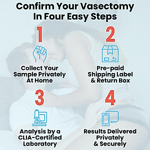 Jack at-Home Vasectomy Test Kit - Accurate Results from CLIA-Certified Lab - FSA & HSA Eligible Private and Secure Physician Reviewed Post-Vasectomy Test Results