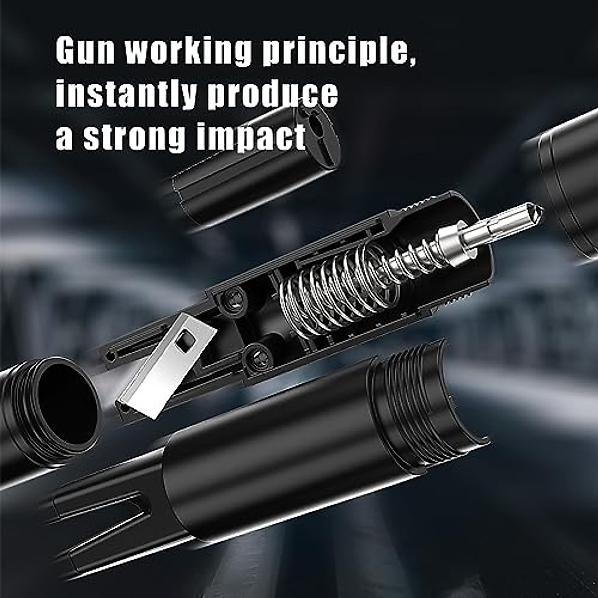 GKmow 1 PC Car Multi-Function Safety Hammer, Mini Emergency Window Breaker, Seat Belt Cutter Car Escape Tool, Universal Emergency Life Saver for Most Cars (Red)